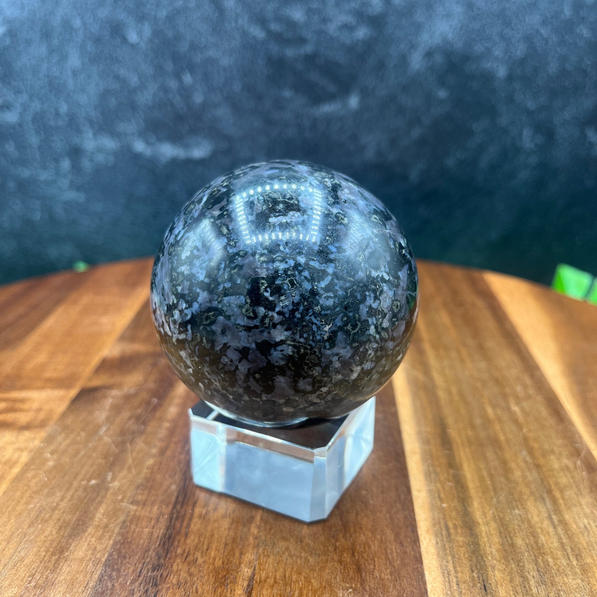 Indigo Gabbro Sphere - Crystals - Sage & Magic